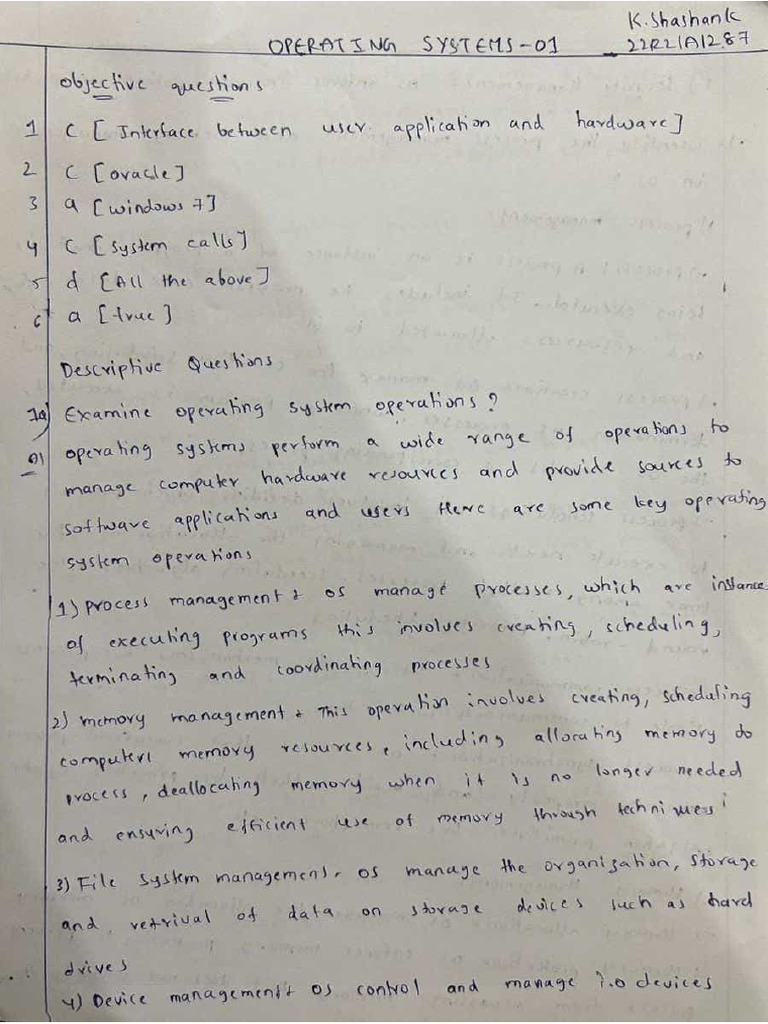 Os Assignment 87 | PDF