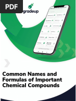 Top 100 Common Chemical Compounds | PDF | Magnesium | Diet & Nutrition
