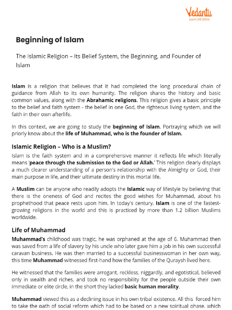 Beginning of Islam | PDF
