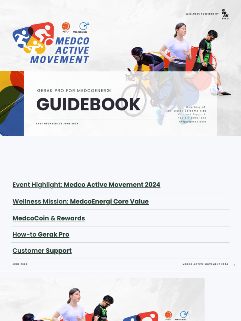 Medco Active Movement 2024 - Gerak Pro Guidebook | PDF | Ios | Workweek ...