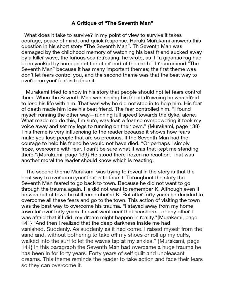 The Seventh man | PDF