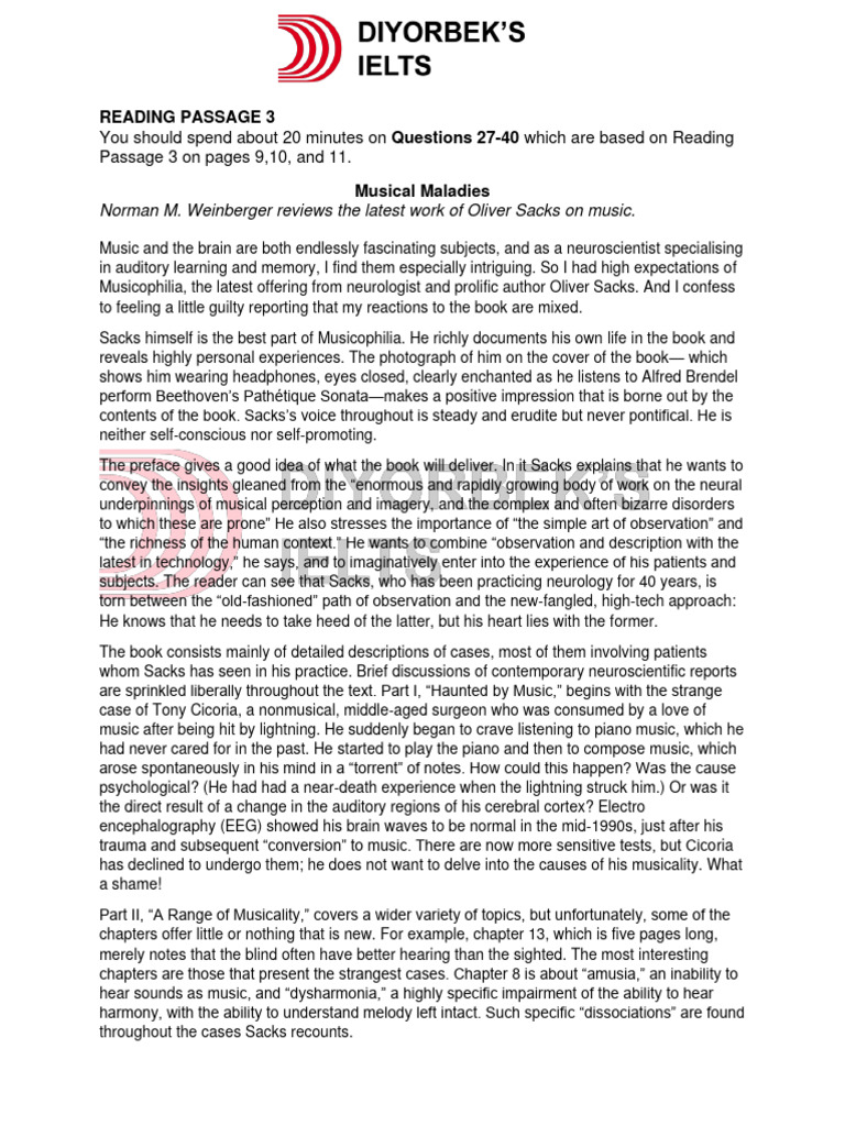 Lesson 9 Homework | PDF | Neurology | Behavioural Sciences