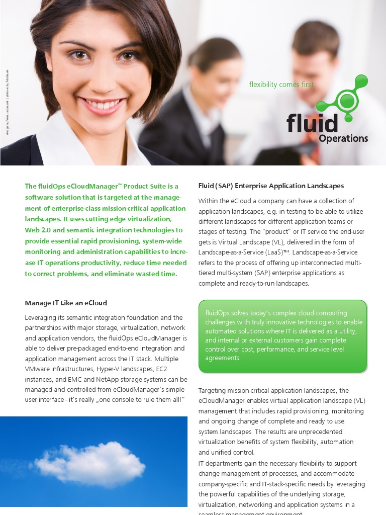 eCM 3.1 FLYER | PDF | Provisioning | Virtualization