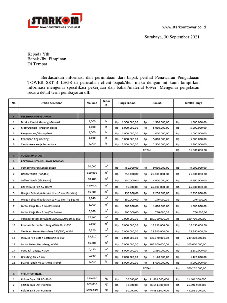 SPH Tower Hydrant SST 4 Legs (Starkom) | PDF