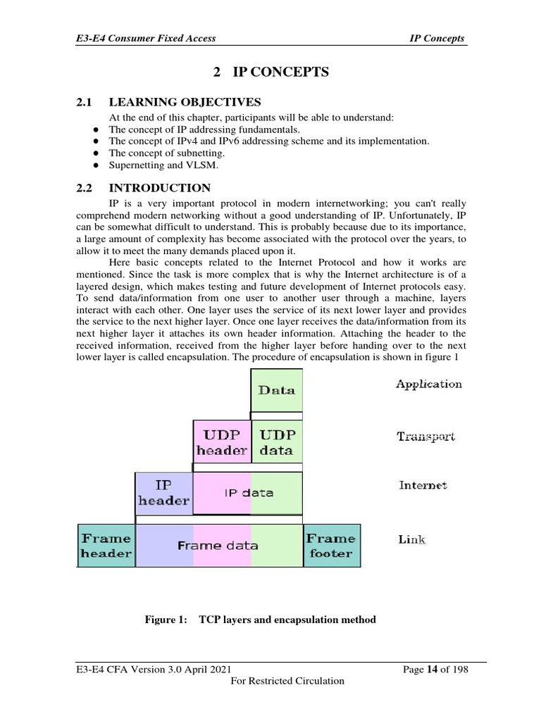 E3-E4 - Text - Chapter 2. IP CONCEPTS | PDF | Internet Protocols | Transmission Control Protocol