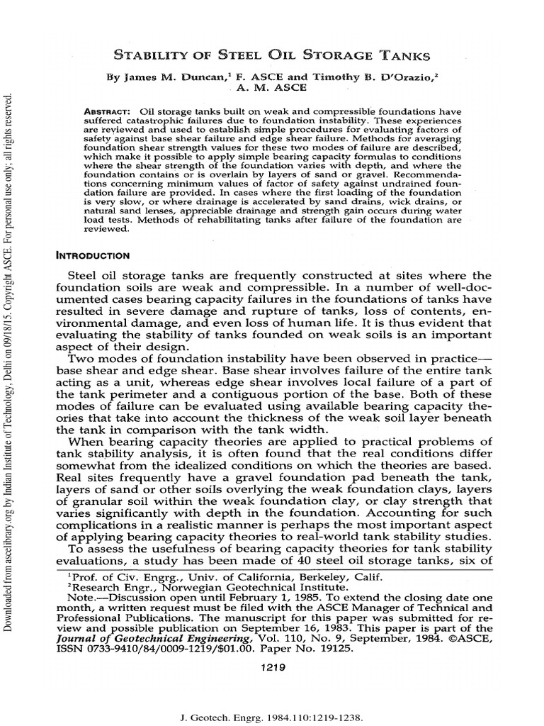 Tank Foundation-1 - Paper | PDF | Silt | Clay