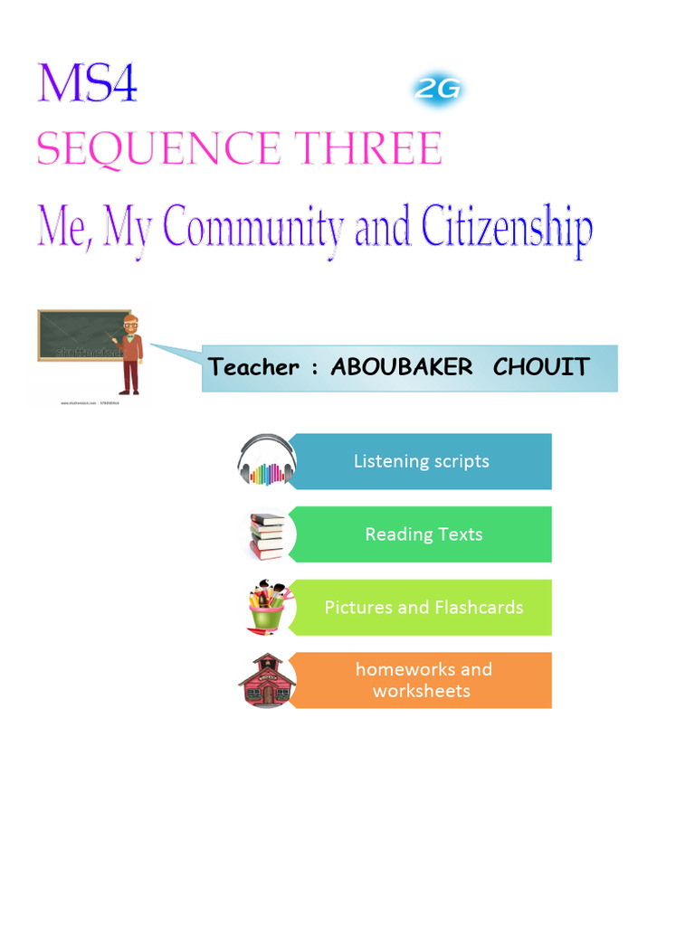 4MS Sequence 3: Community & Citizenship | PDF | Nonverbal Communication | Learning