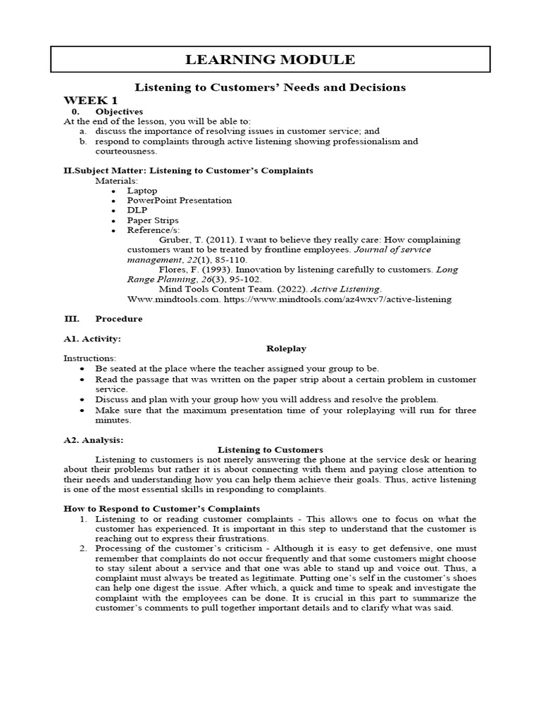 Learning Module | PDF | Memorandum | Human Communication