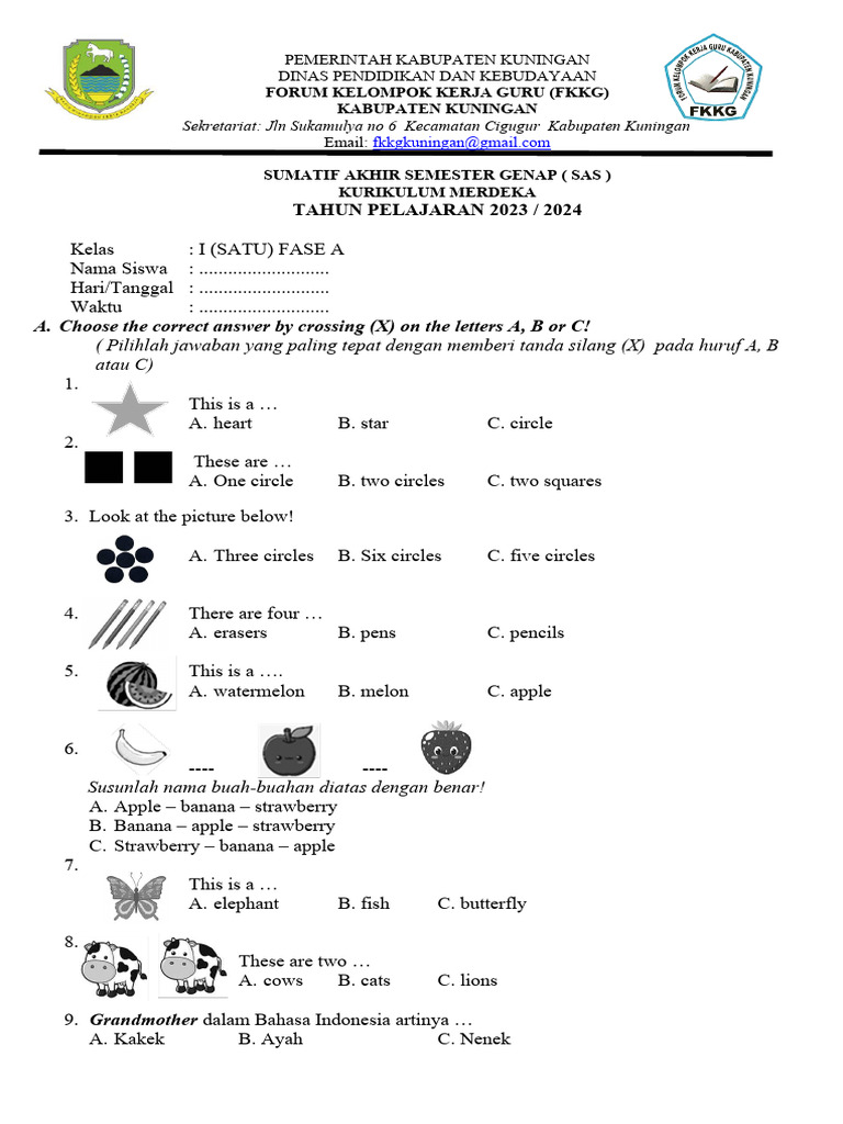 Sas Ii B.ing KLS 1 Kurmer | PDF