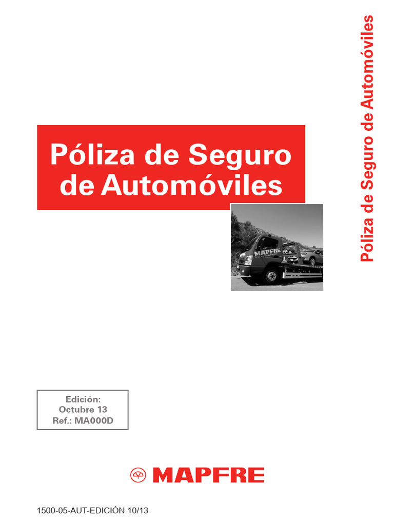 CG Mapfre Ma000d | PDF | Póliza de seguros | Seguro