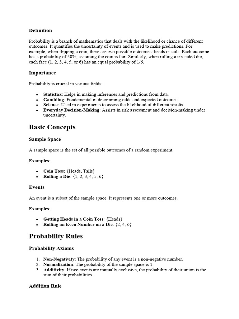 pROBABILITY pROJECT | PDF | Probability | Probability Distribution