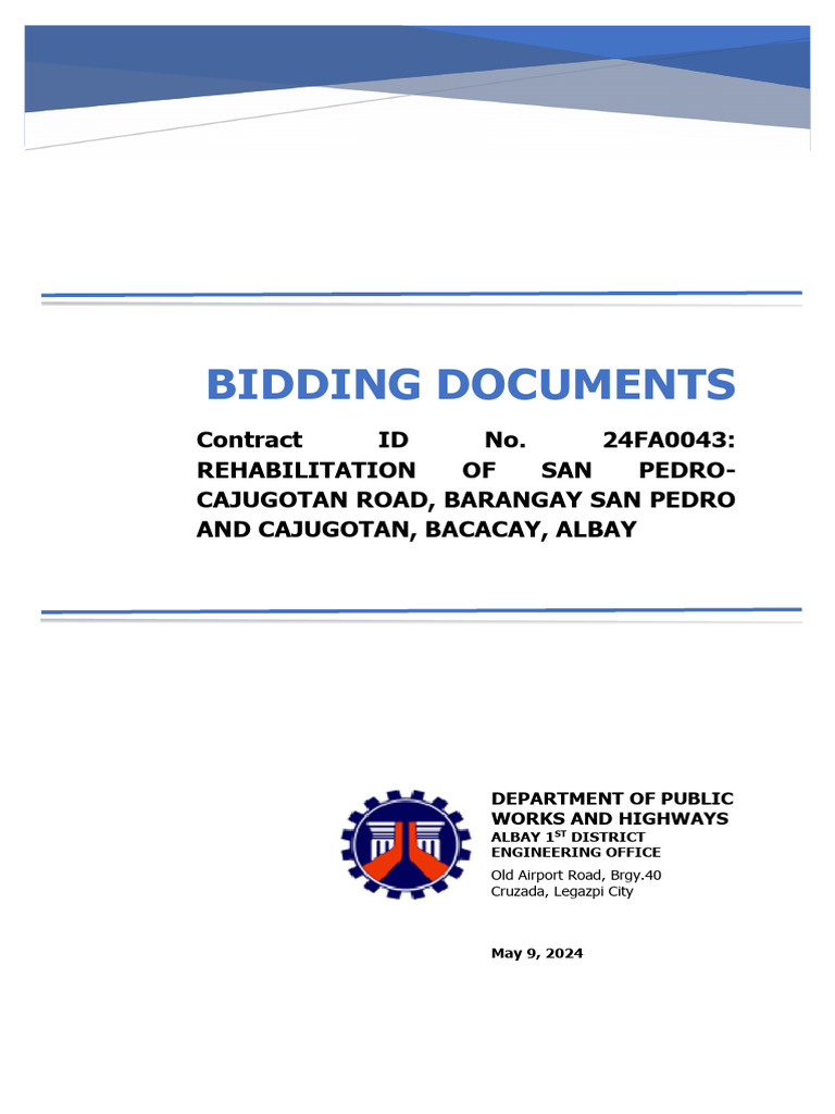 Bidding Documents for Road Rehabilitation | PDF | Joint Venture | Guarantee