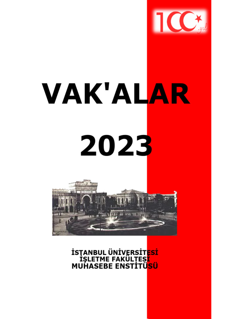 Vakalar 2023 Basim | PDF