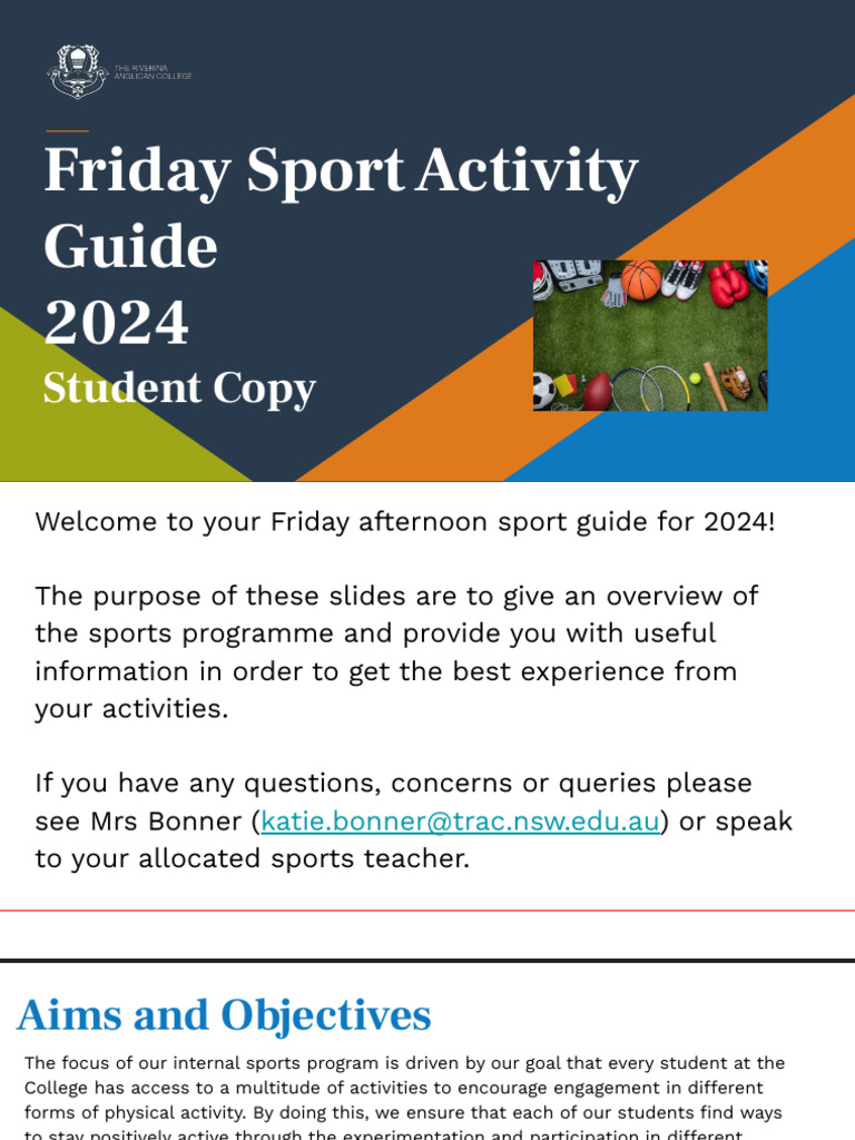 2024 Friday Sports Activity Guide | PDF | Bus | Cognition