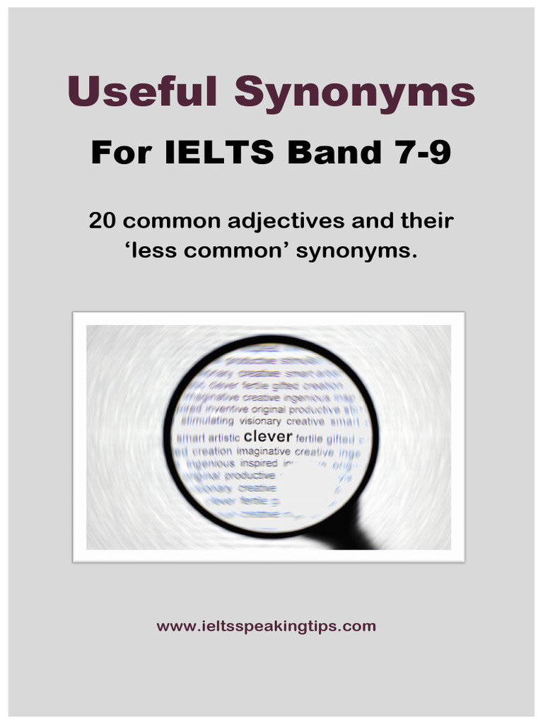 Useful Synonyms For IELTS Band 7 To 9 | PDF | International English ...
