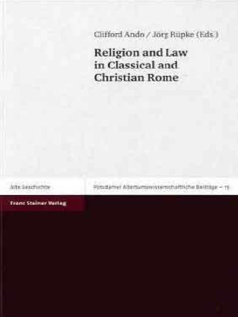 [Potsdamer Altertumswissenschaftliche Beiträge (PAwB)] Clifford Ando ...