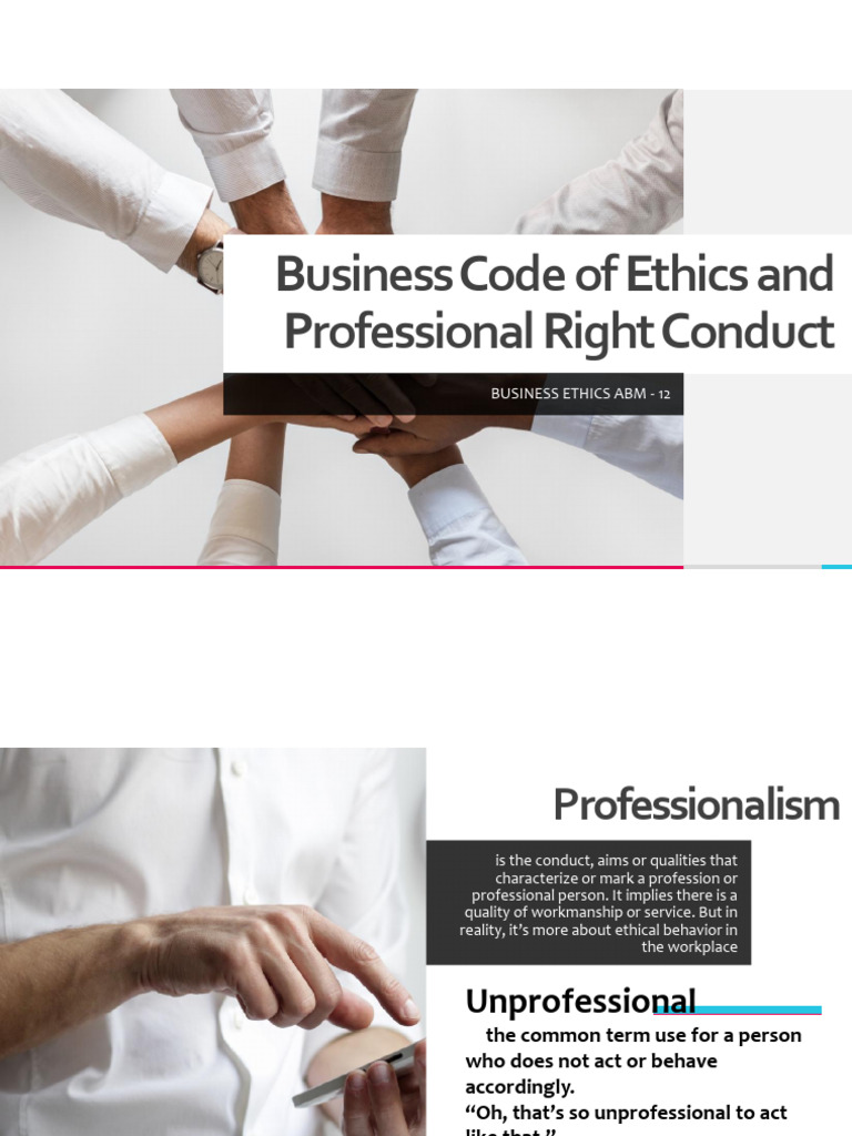 W3 Lesson 4.2 Code of Ethics in Business | PDF | Harassment | Employment