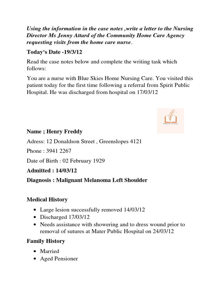 Henry - Home Visit Letter | PDF | Diseases And Disorders | Health Care