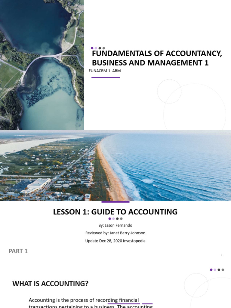 FABM1-Lesson 1 - What Is Accounting | PDF | Bookkeeping | Accounting