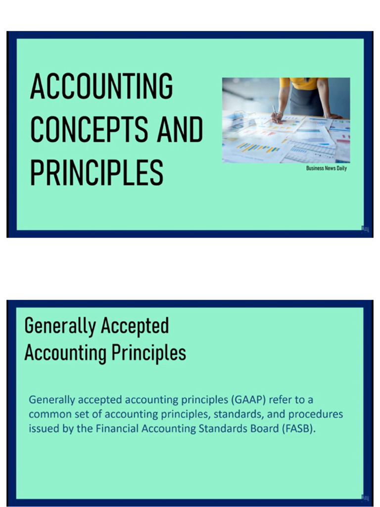 FABM1-Lesson 2 - Accounting Principles | PDF | Financial Statement ...