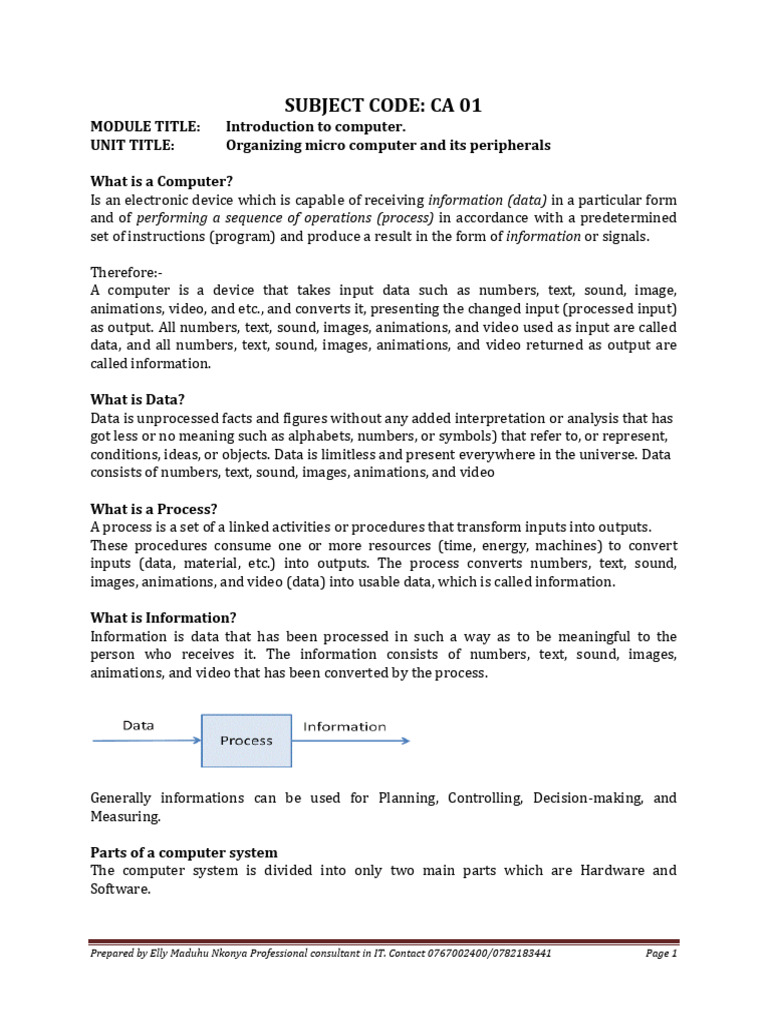 What Is A Computer2 | PDF | Computer Data Storage | Operating System