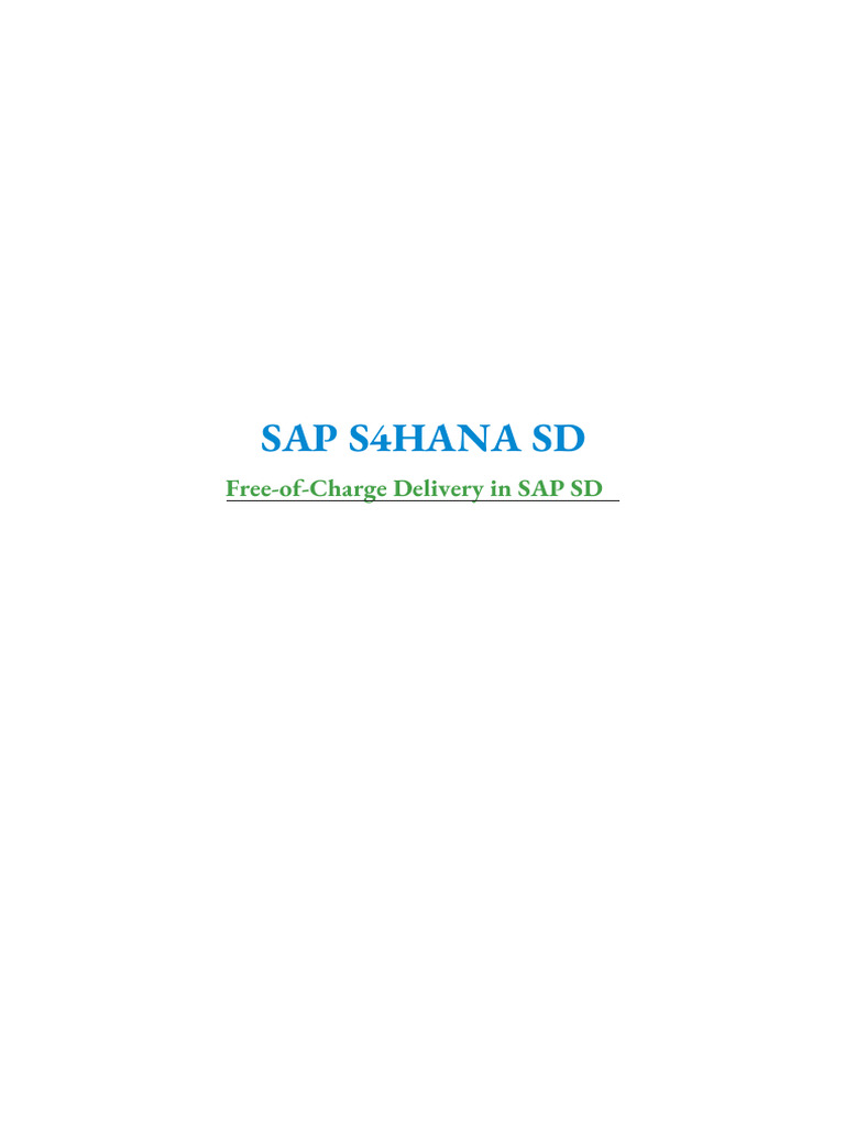 Sap S4hana Sd-96 | PDF | Computing