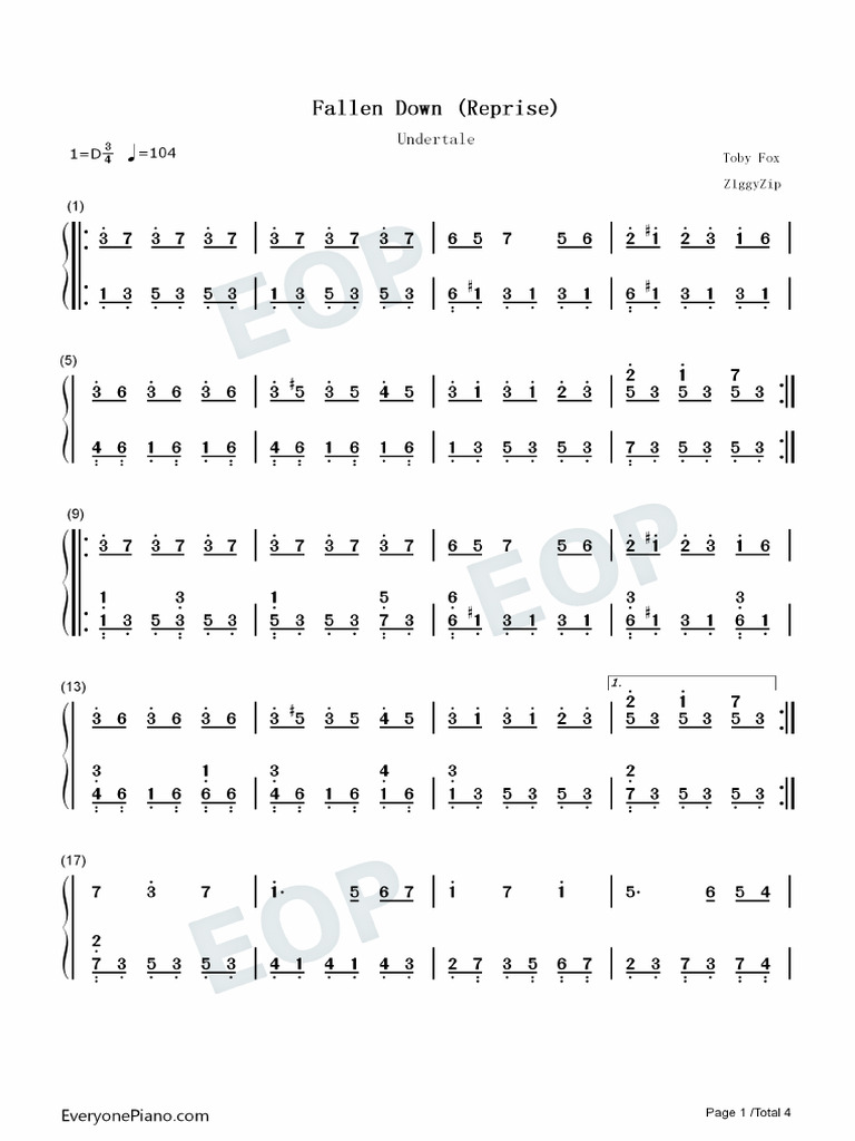 Fallen Down by Toby Fox | PDF