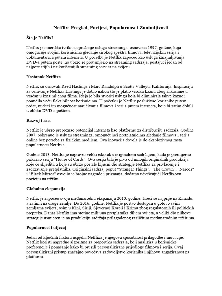 Netflix | PDF