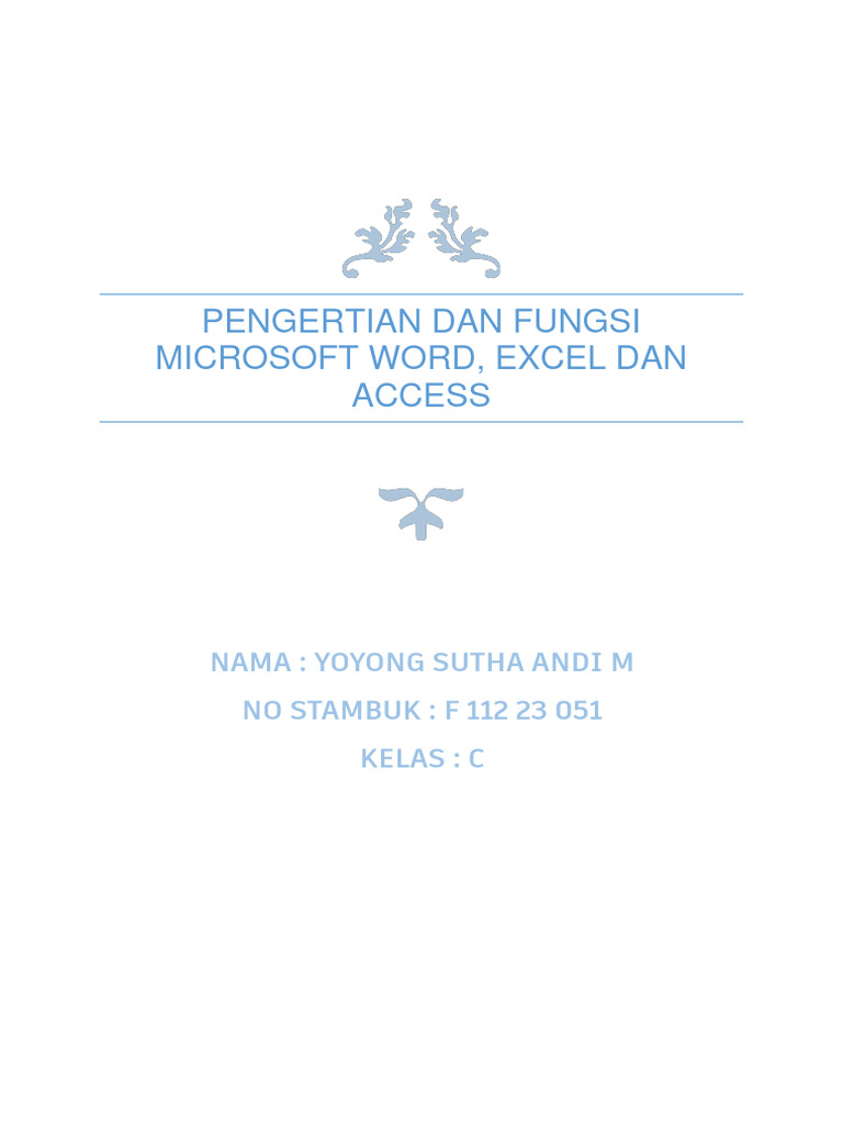 Yoyong Sutha - F112 23 051 - 23 Agustus 23 | PDF