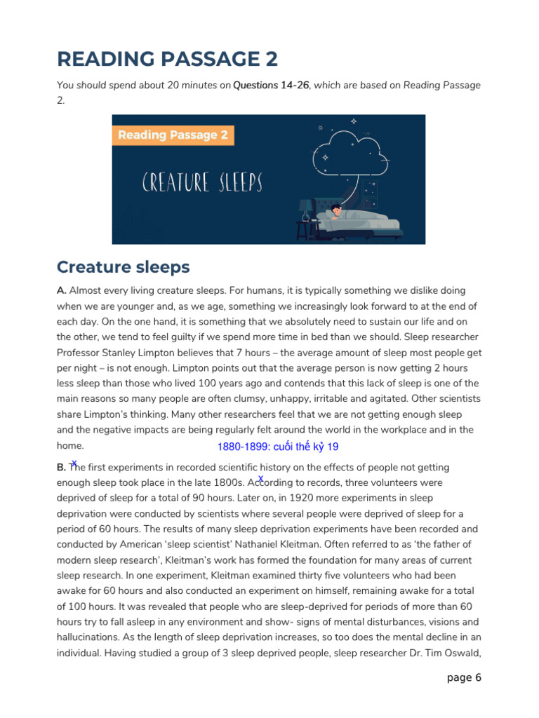 Creatures Sleep | PDF | Sleep | Sleep Deprivation