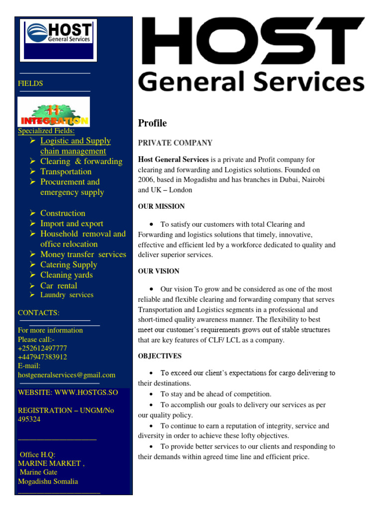 Host Profile | PDF | Waste | Cargo