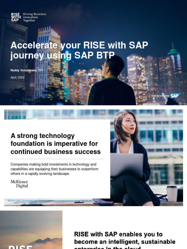 ASUG Accelerate Your RISE With SAP Journey Using SAP BTP April 2022 002 | PDF | Cloud Computing ...