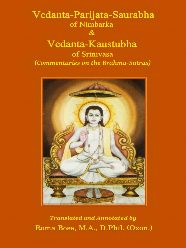 Vedanta Parijata Saurabha - Of.nimbarka - And.vedanta Kaustubha - Of ...