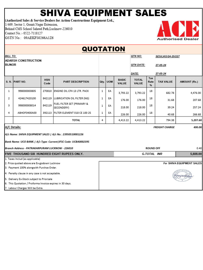 Ses-Lko-24-25-227 Adarsh Construction. | PDF | Government Finances ...