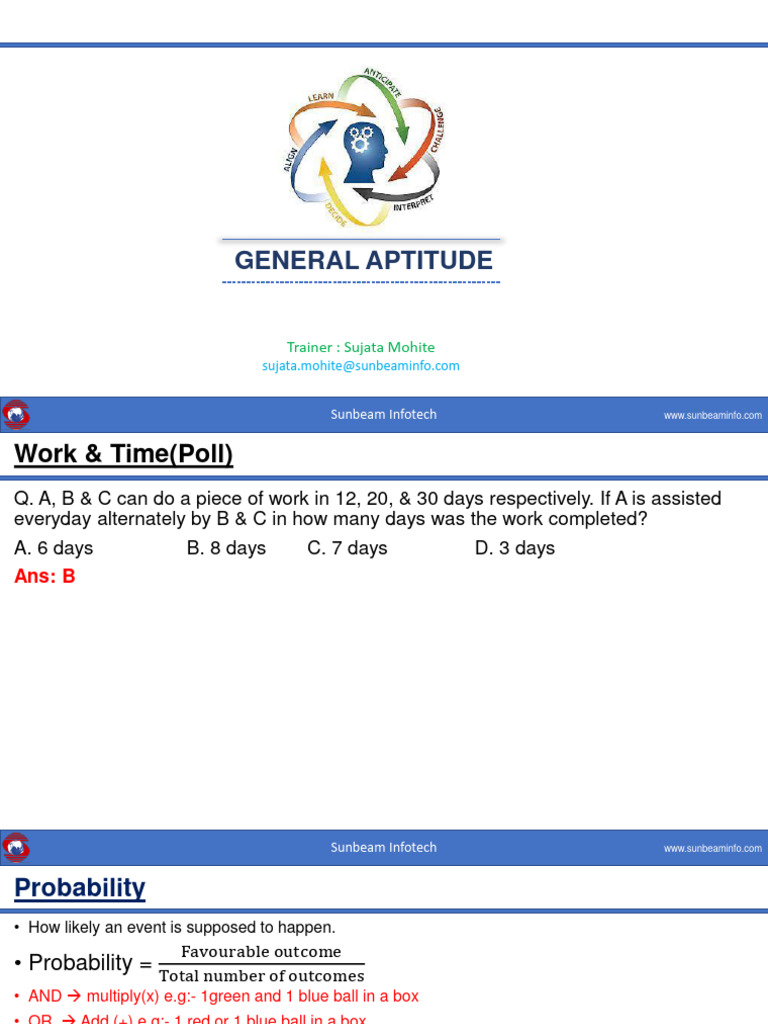 Aptitude Day07 | PDF | Interest | Probability