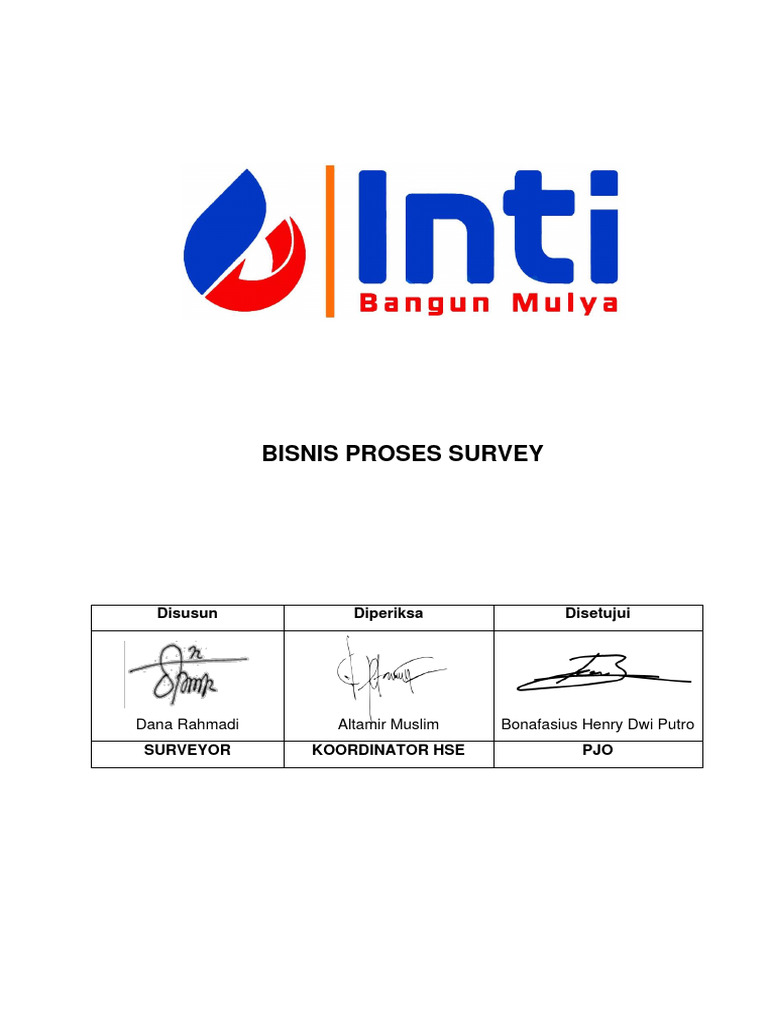Bisnis Proses Survey | PDF