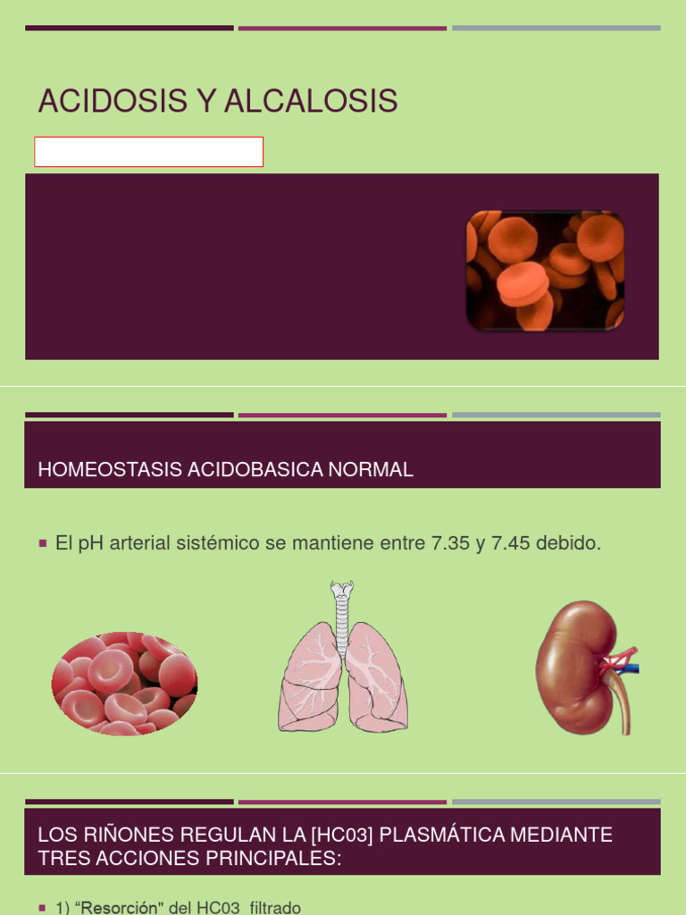 Acidosis y Alcalosis | PDF | Metanol | Medicina CLINICA