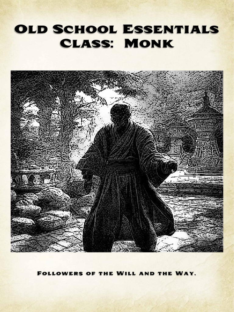 Monk Class Guide for Old School Essentials | PDF