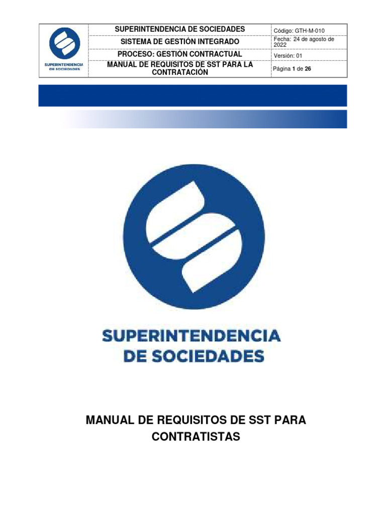 Requisitos de SST para Contratistas | PDF