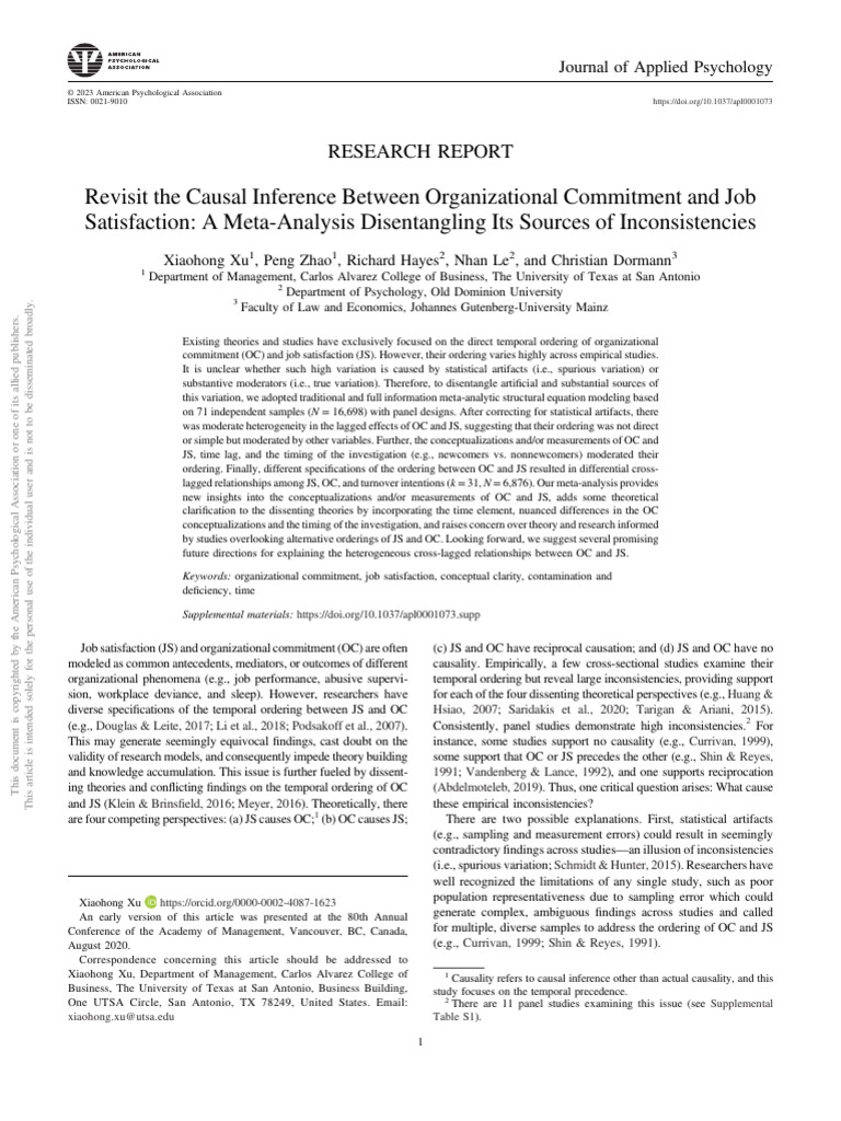 Xu Et Al. - 2023 - Revisit The Causal Inference Between Organizationa ...