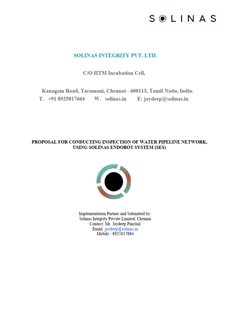 Solinas Integrity PVT | PDF | Geographic Information System | Water Supply
