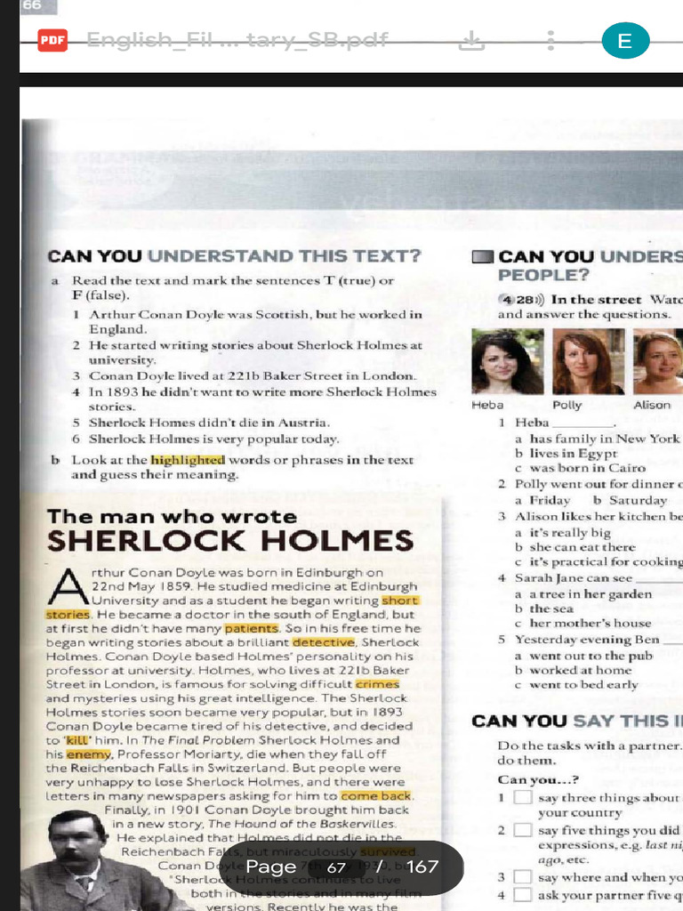 English - File - 3rd - Ed - Elementary - SB - PDF - Google | PDF | Sherlock Holmes | Detective ...