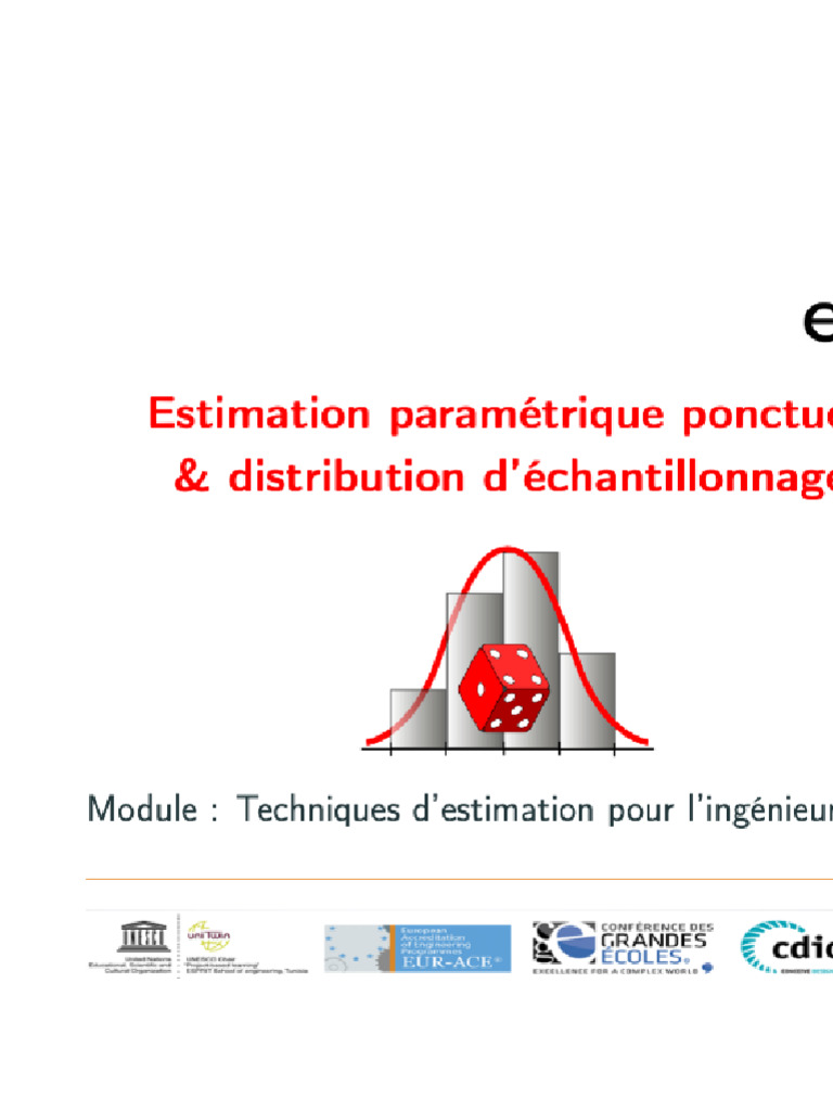 Estimation Paramétrique Ponctuelle & Distribution D'échantillonnage - (Scale 0.08) Proba - PNG ...