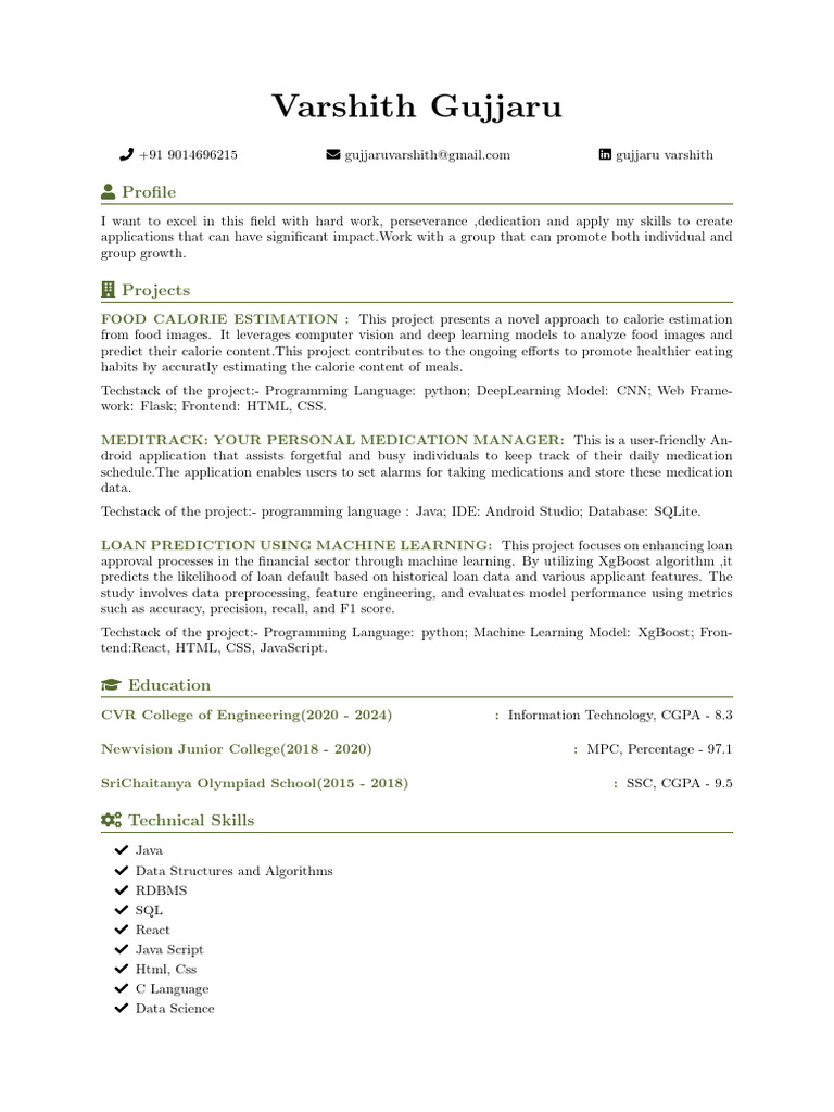 Resume | PDF | Machine Learning | Java (Programming Language)