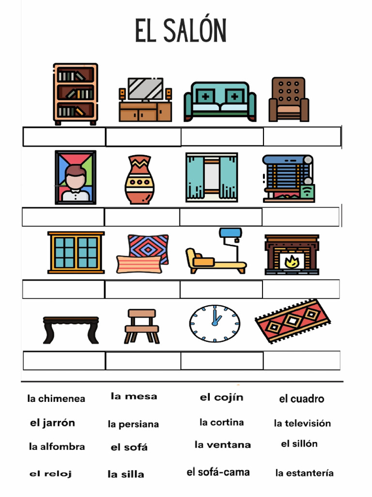 partes-de-la-casa-el-salon | PDF