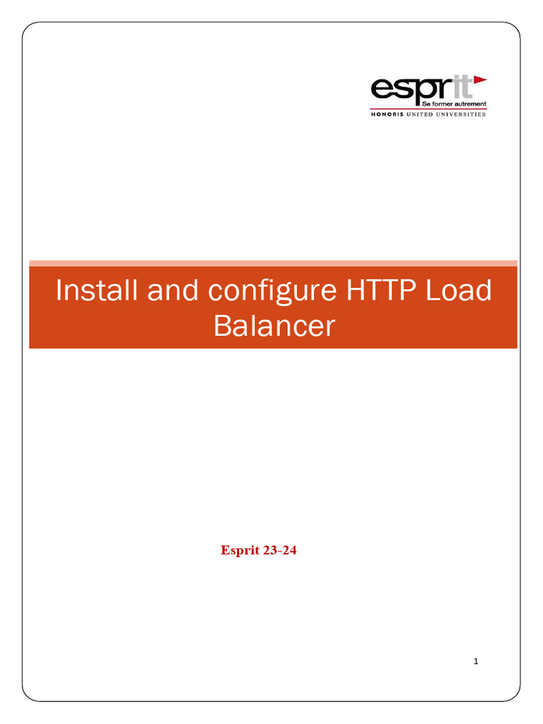 TP Load Balancer 2023-2024 | PDF