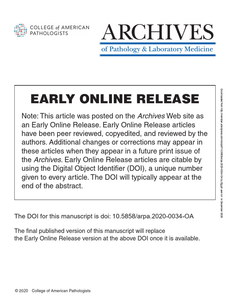 Digital Tool for Tissue Floater Resolution | PDF | Pathology