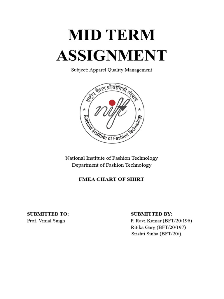 Mid Term Assignment | PDF | Sewing