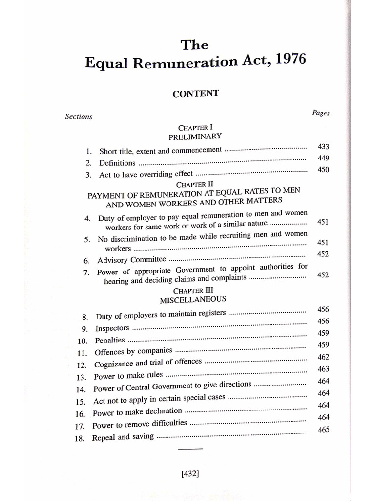 Equal Remuneration Act, 1976 | PDF