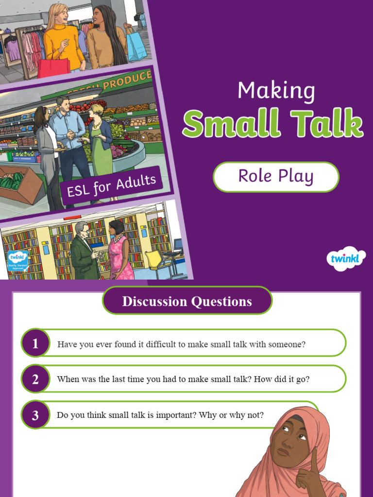 T 1676570797 Esl Making Small Talk Roleplay Powerpoint Ver 1 2 | PDF ...